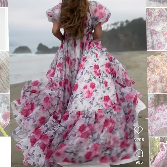 JessaKae | Dresses | Jessakae Wendy Dress Pink Floral Princess Wedding ...